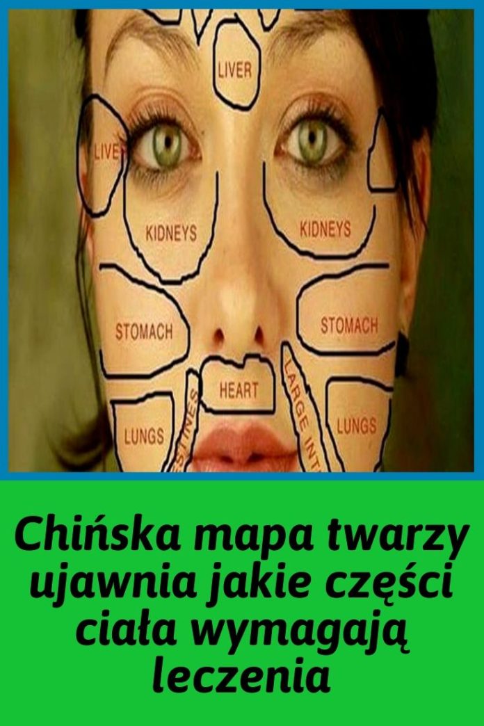 Chińska mapa twarzy ujawnia jakie części ciała wymagają leczenia
