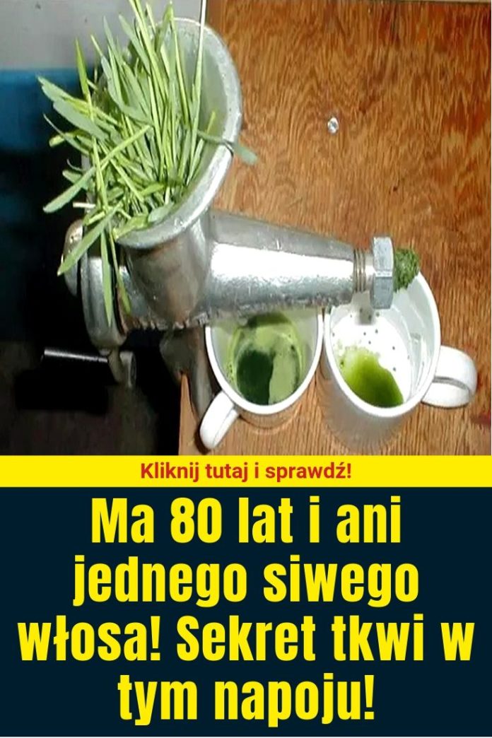 Ma 80 lat i ani jednego siwego włosa! Sekret tkwi w tym napoju!